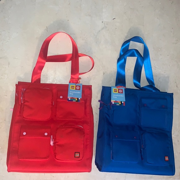 Lego | Bags | 2 Lego Limited Edition Weekender Travel Tote Bag Red 1 ...
